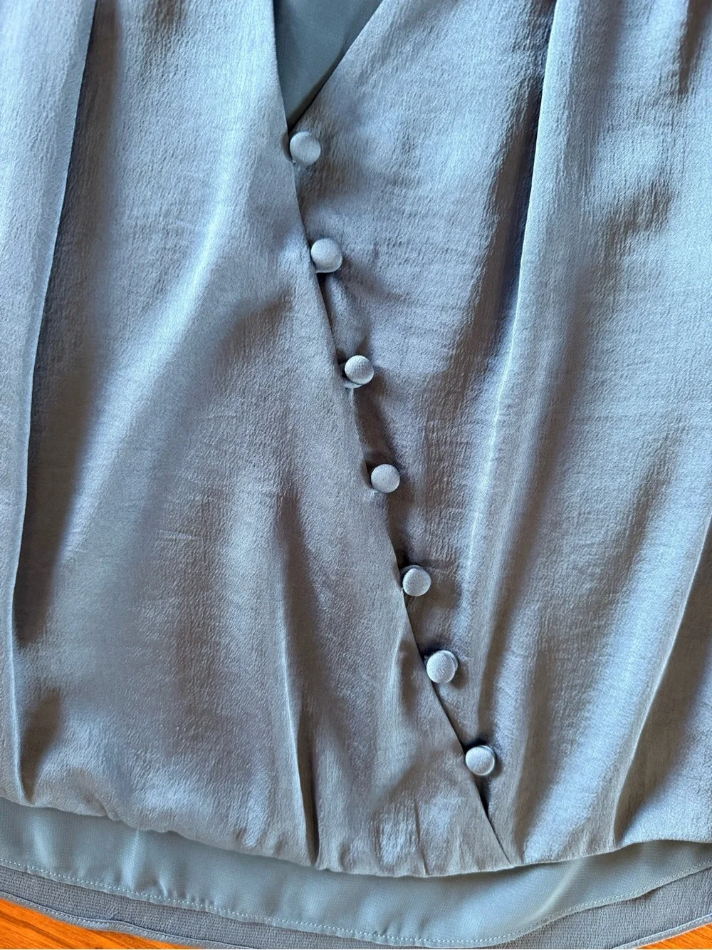 Veronica Beard | Tops | Veronica Beard Dusty Blue Sleeveless Wrapfront ...